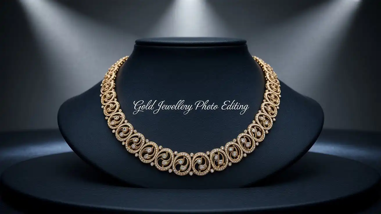 Gold Jewellery Photo Editing Services Cost | Pixel Retouching
